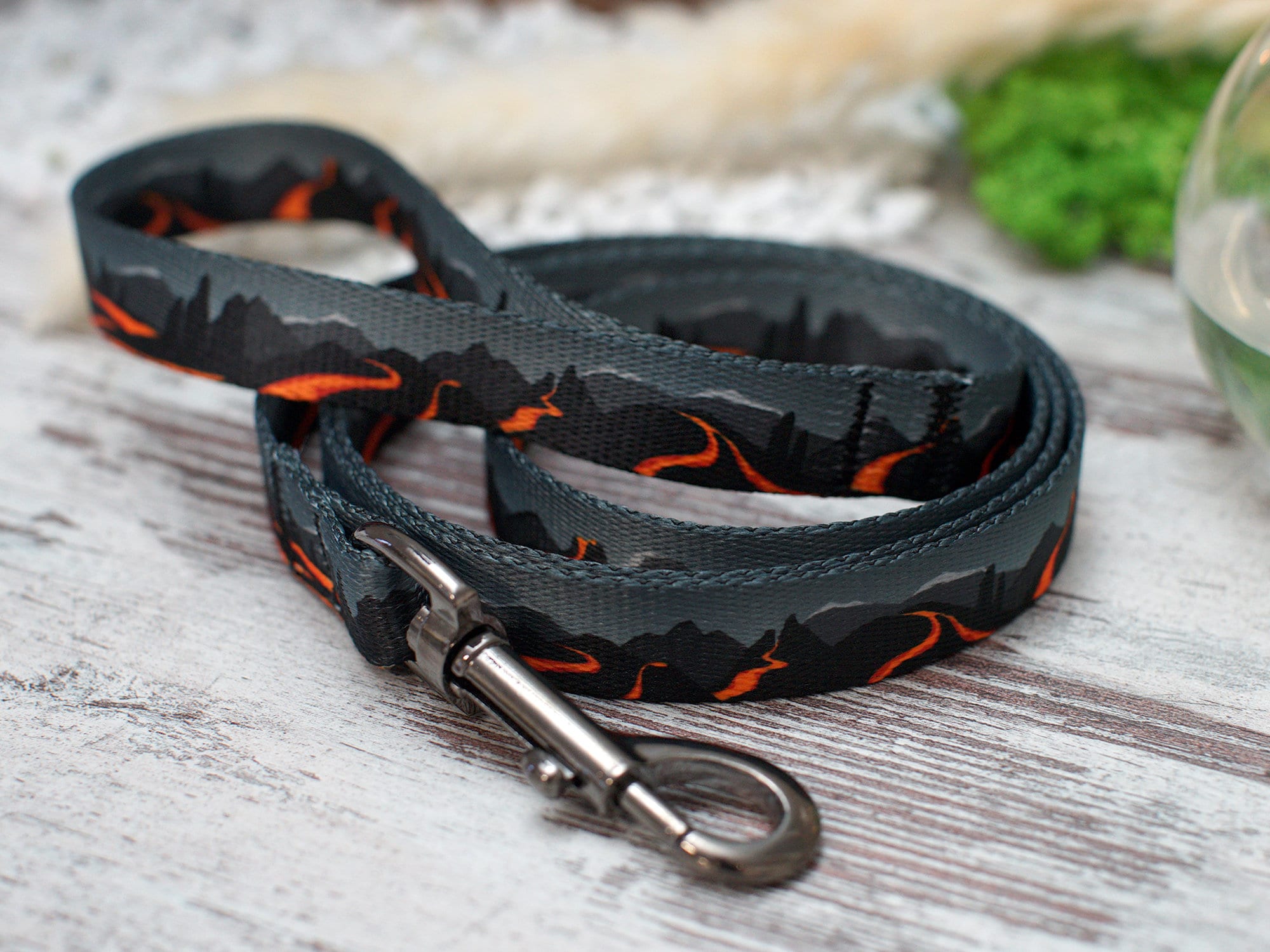 Personalized Nature Dog Leash, Pattern Designer Dog Leash, Print Pet ...