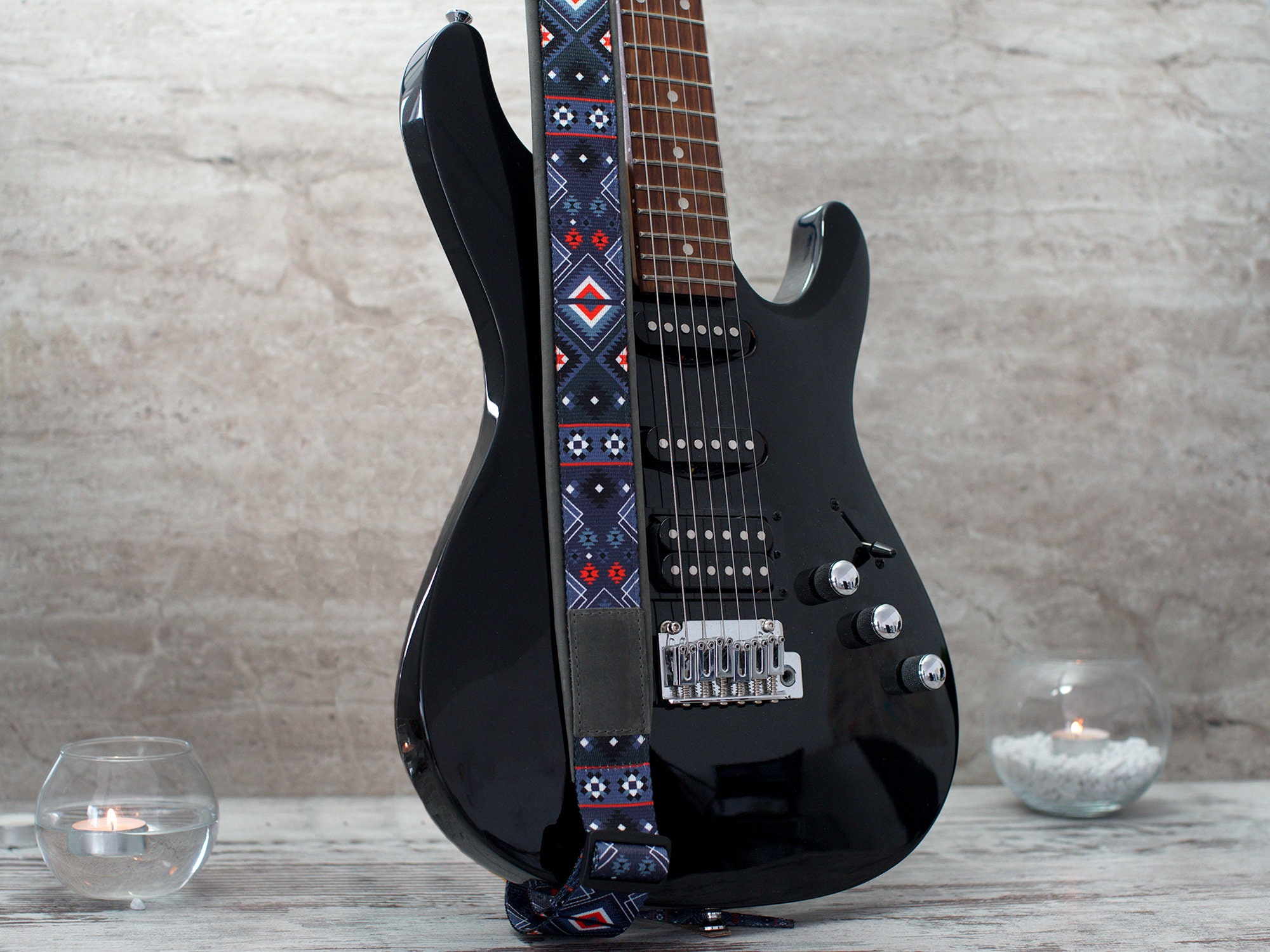 Leather Electric Guitar Strap, Personalized Bass Guitar Straps, Guitar ...
