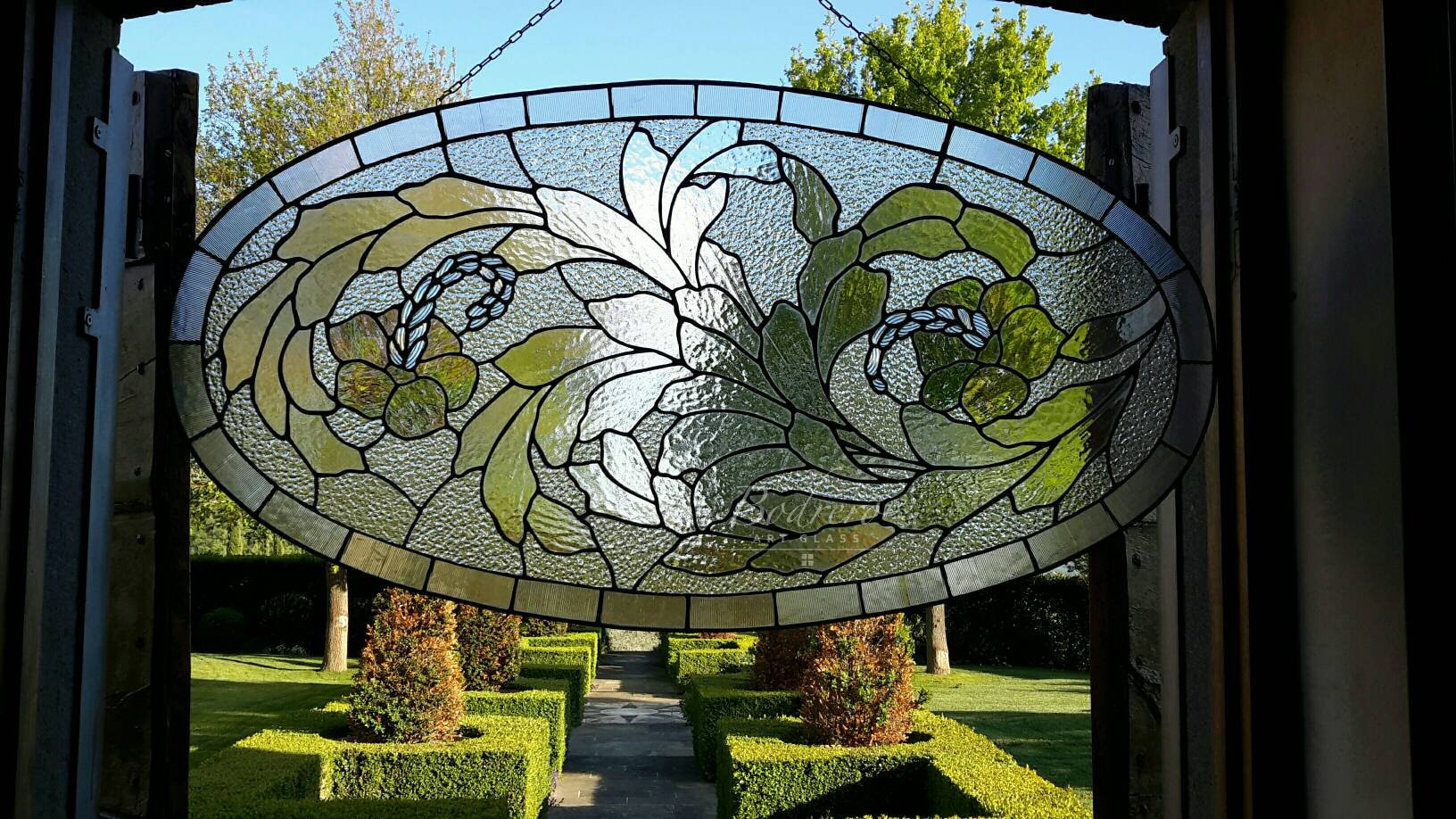 Stained Glass Oval - Etsy