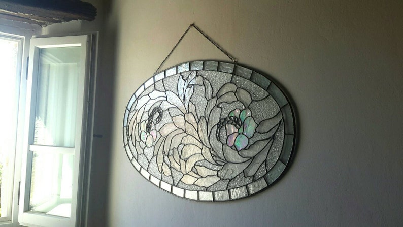 Stained Glass Oval - Etsy