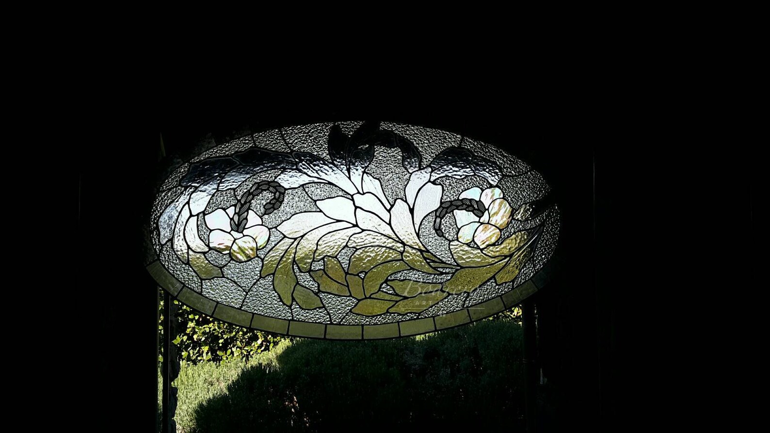 Stained Glass Oval - Etsy