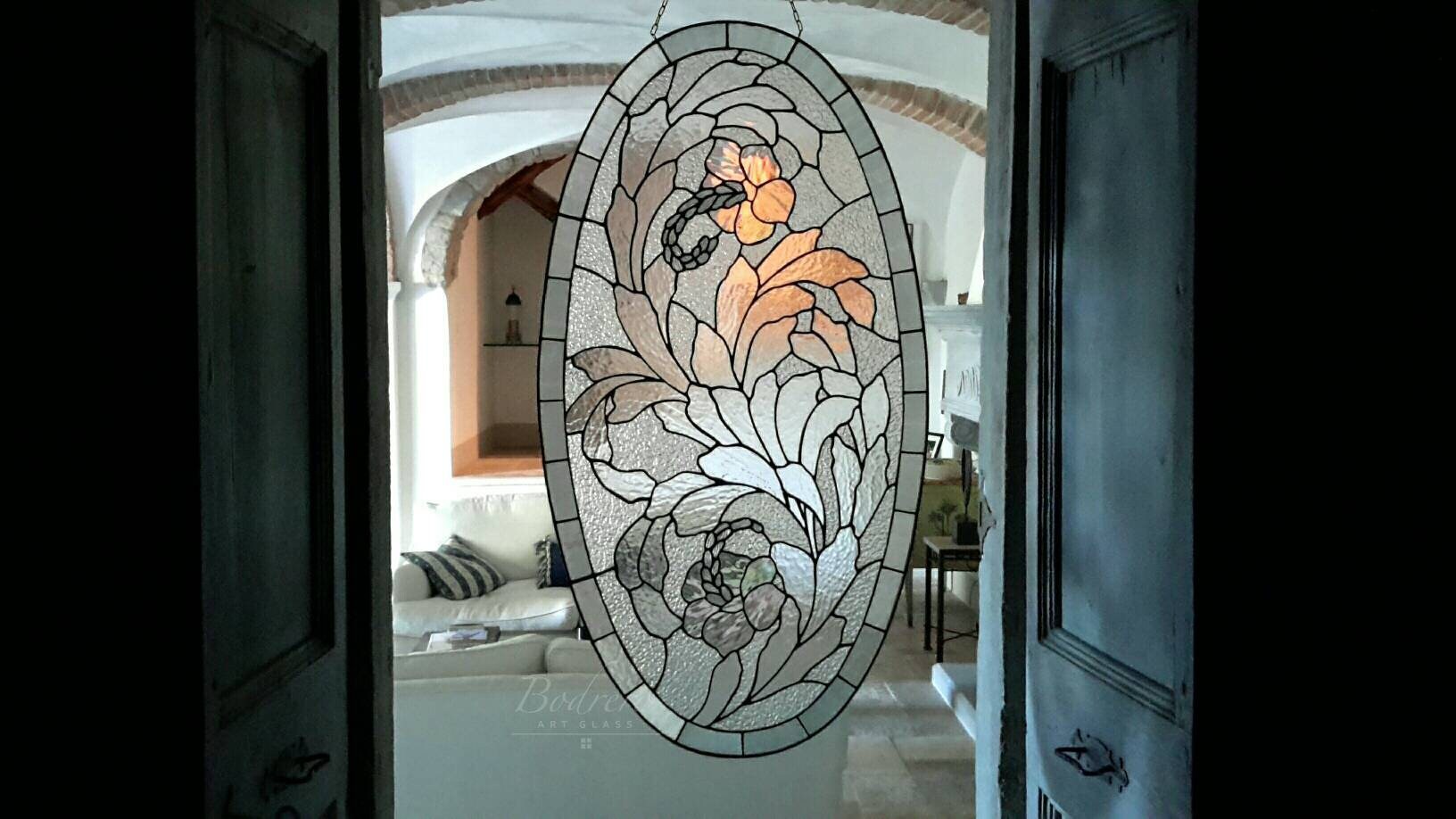 Stained Glass Oval - Etsy