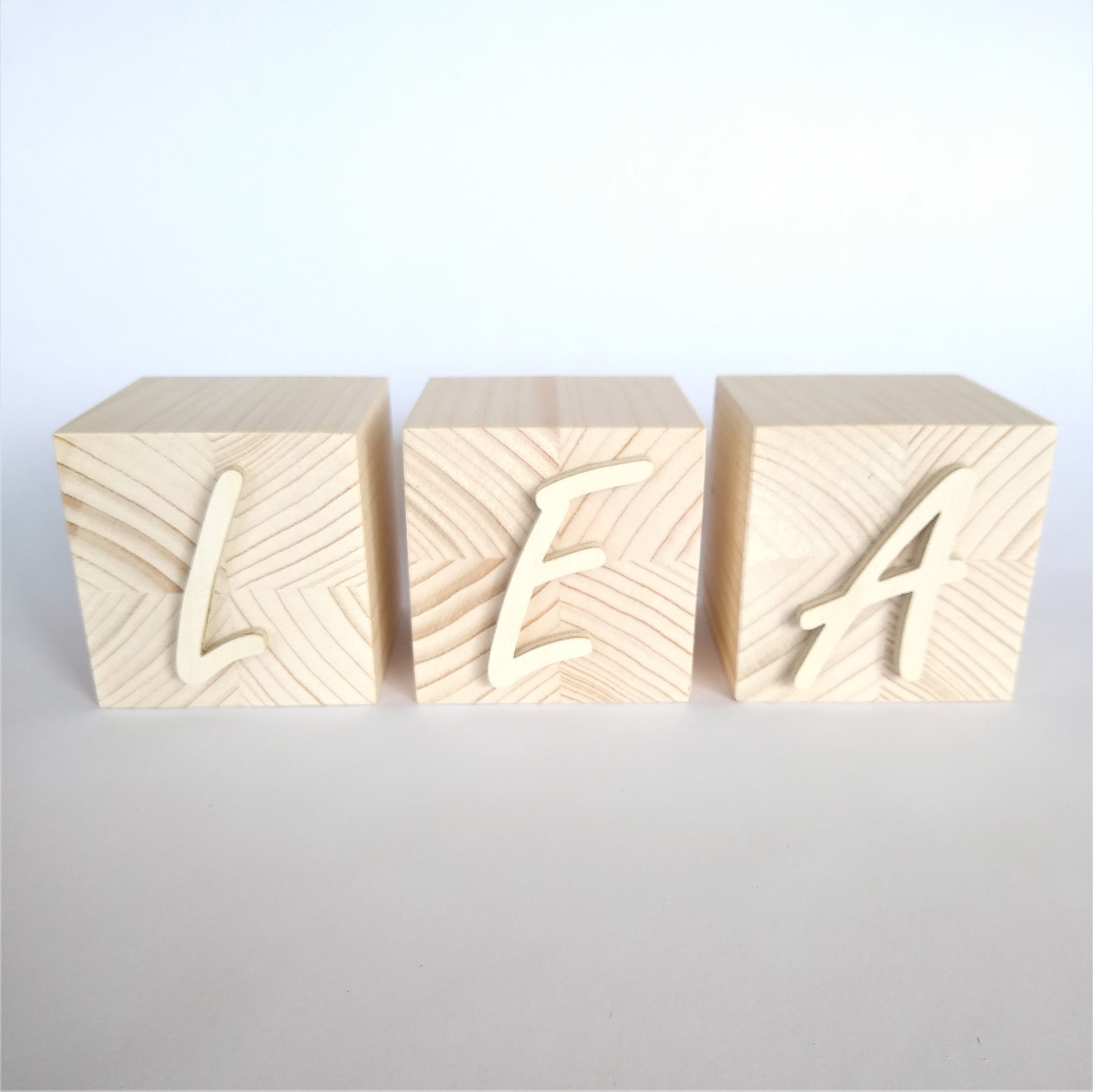 Cube With Wooden Letters and Numbers 66 Mm, Letters and Numbers 45 Mm ...