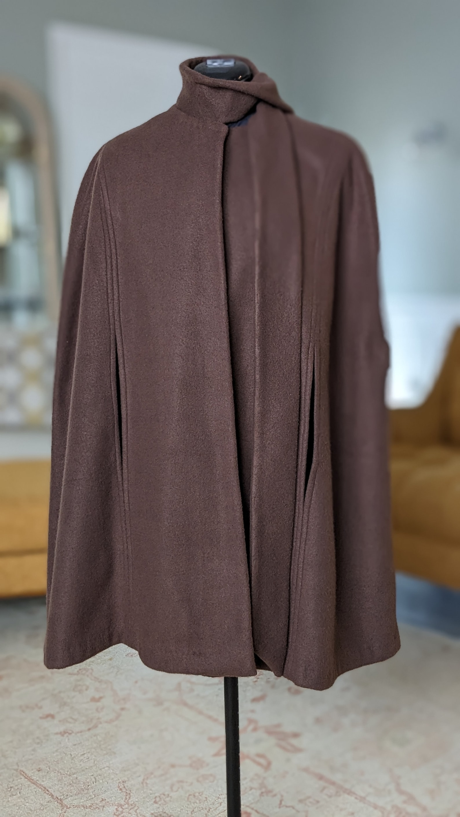 Brown Cape, Womens Cape, Maternity Cape, Party Cape, Casual Cape Mother ...