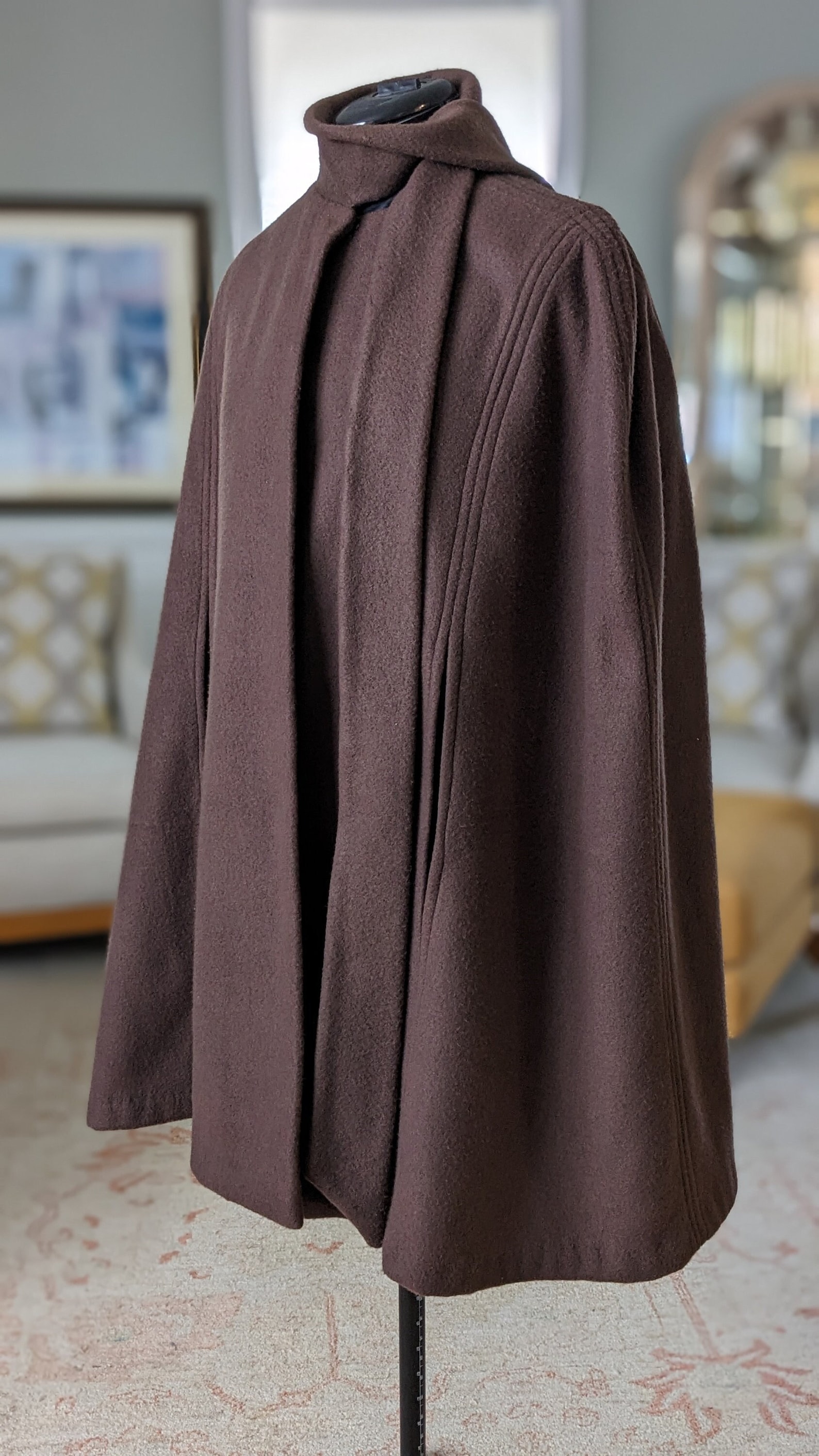 Brown Cape, Womens Cape, Maternity Cape, Party Cape, Casual Cape Mother ...