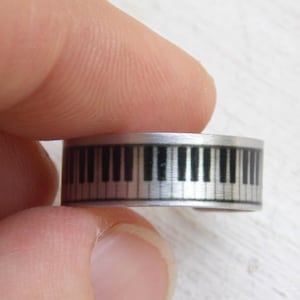 Piano Ring, Keyboard Ring, Silver Piano Ring, Music Ring, Piano Keys ...