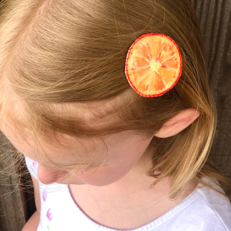 Orange Hair Clips - Etsy