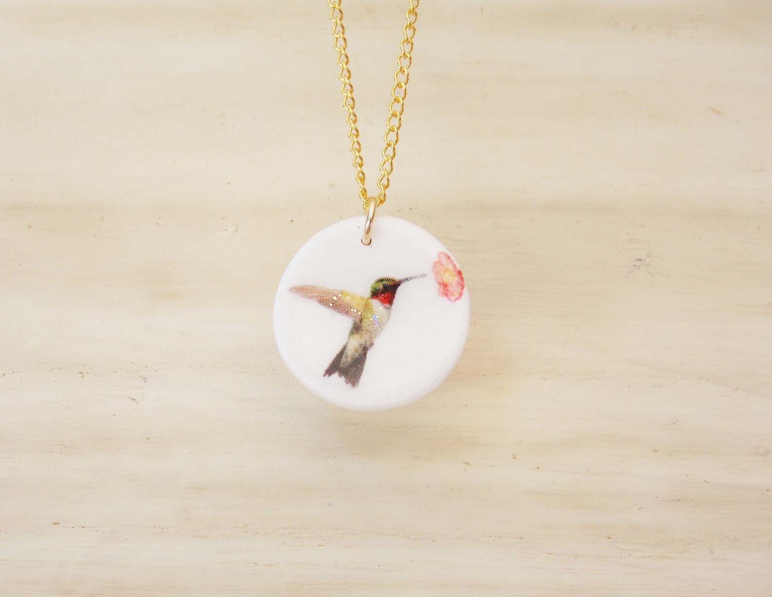 Hummingbird Necklace, Hummingbird Pendant, Hummingbird Gift ...