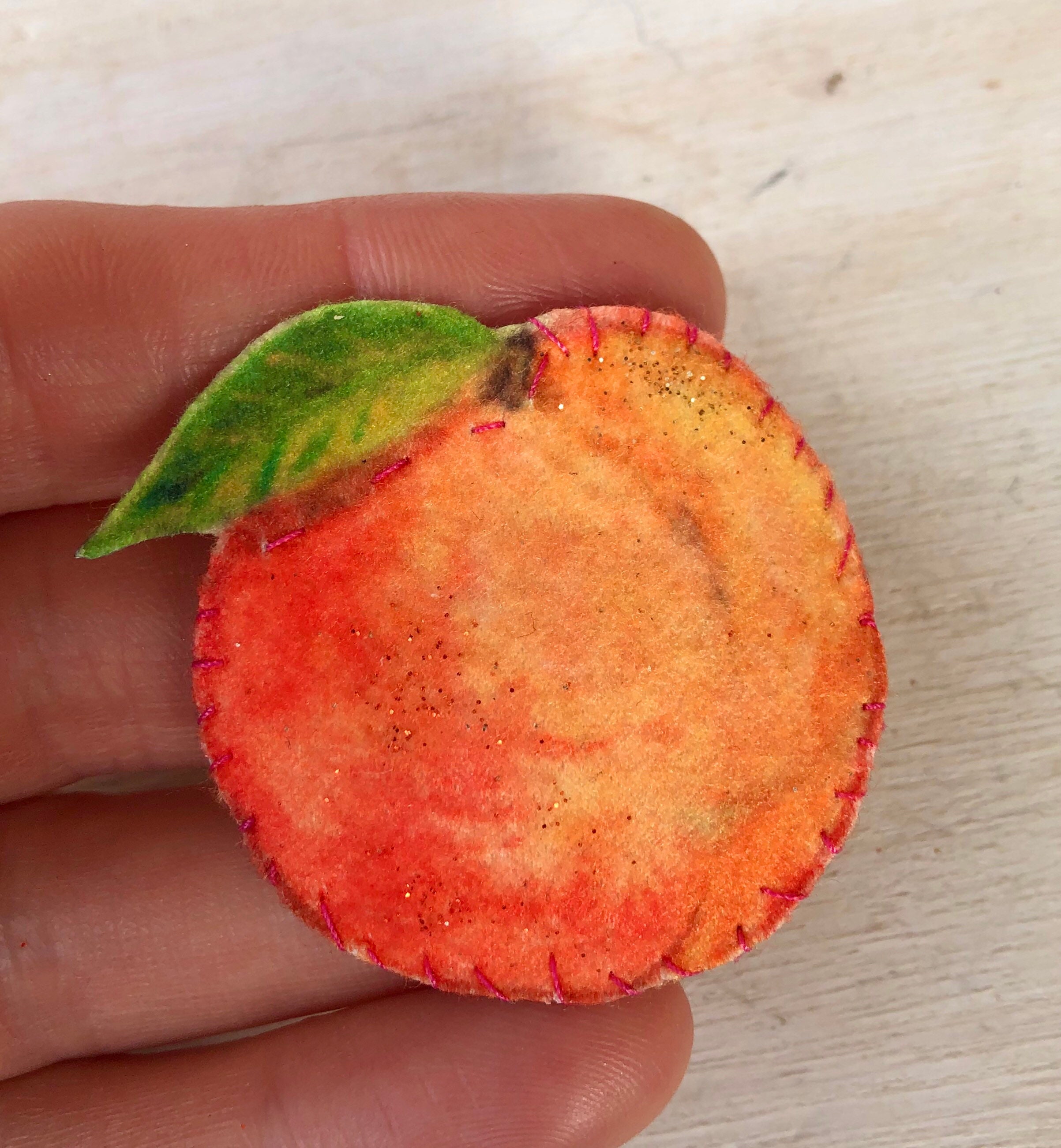 Peach snap clip peach hair clip peach barrette for girls | Etsy