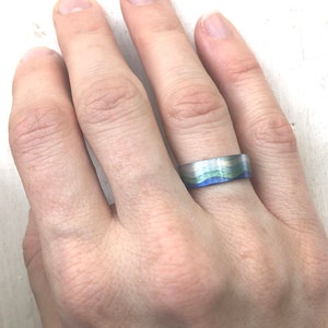 Wave Ring, Ocean Ring, Ocean Wave, Turquoise and Silver Ring, Beach ...