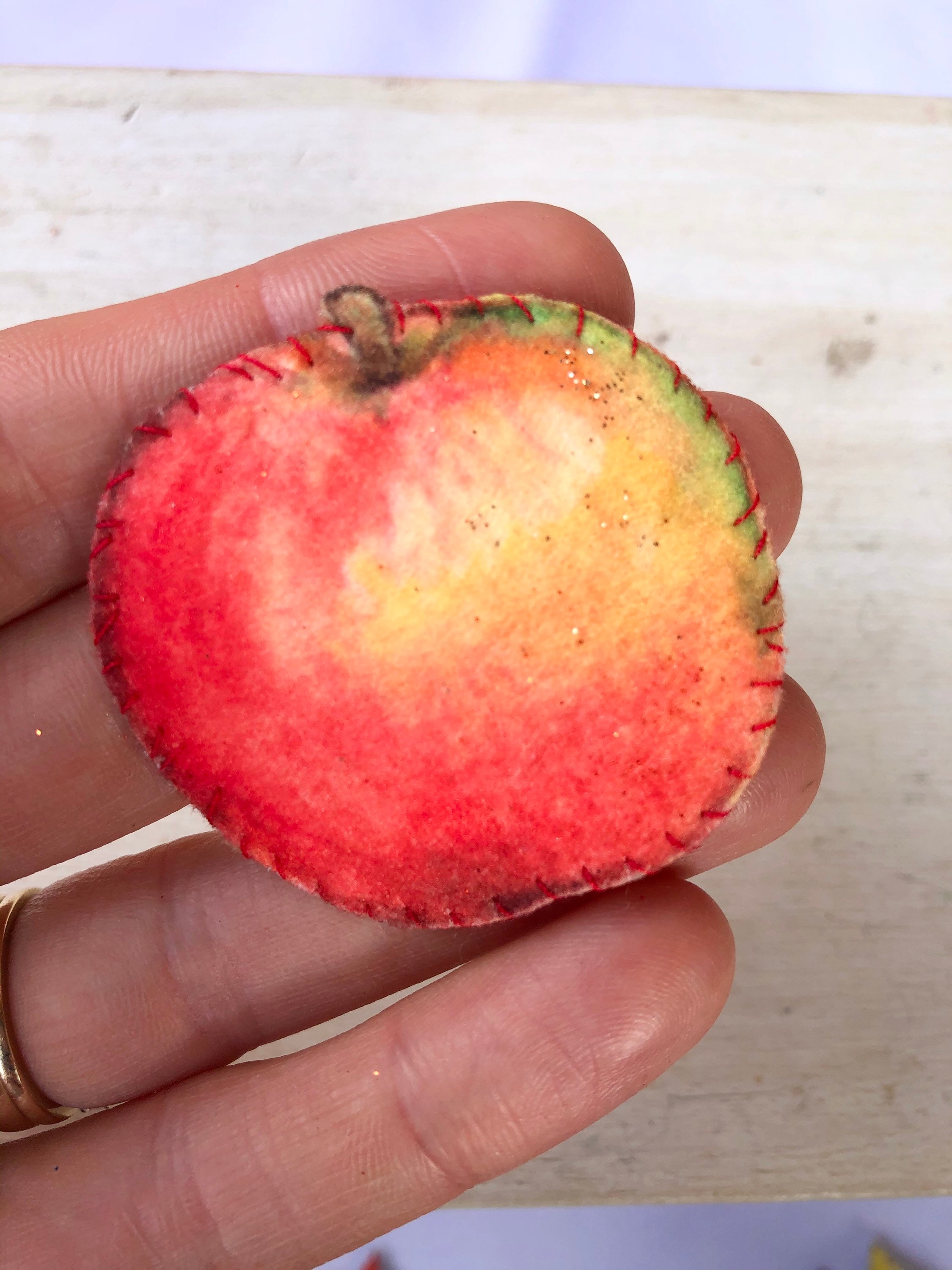 Apple Snap Clip Apple Hair Clip Apple Barrette Back to - Etsy