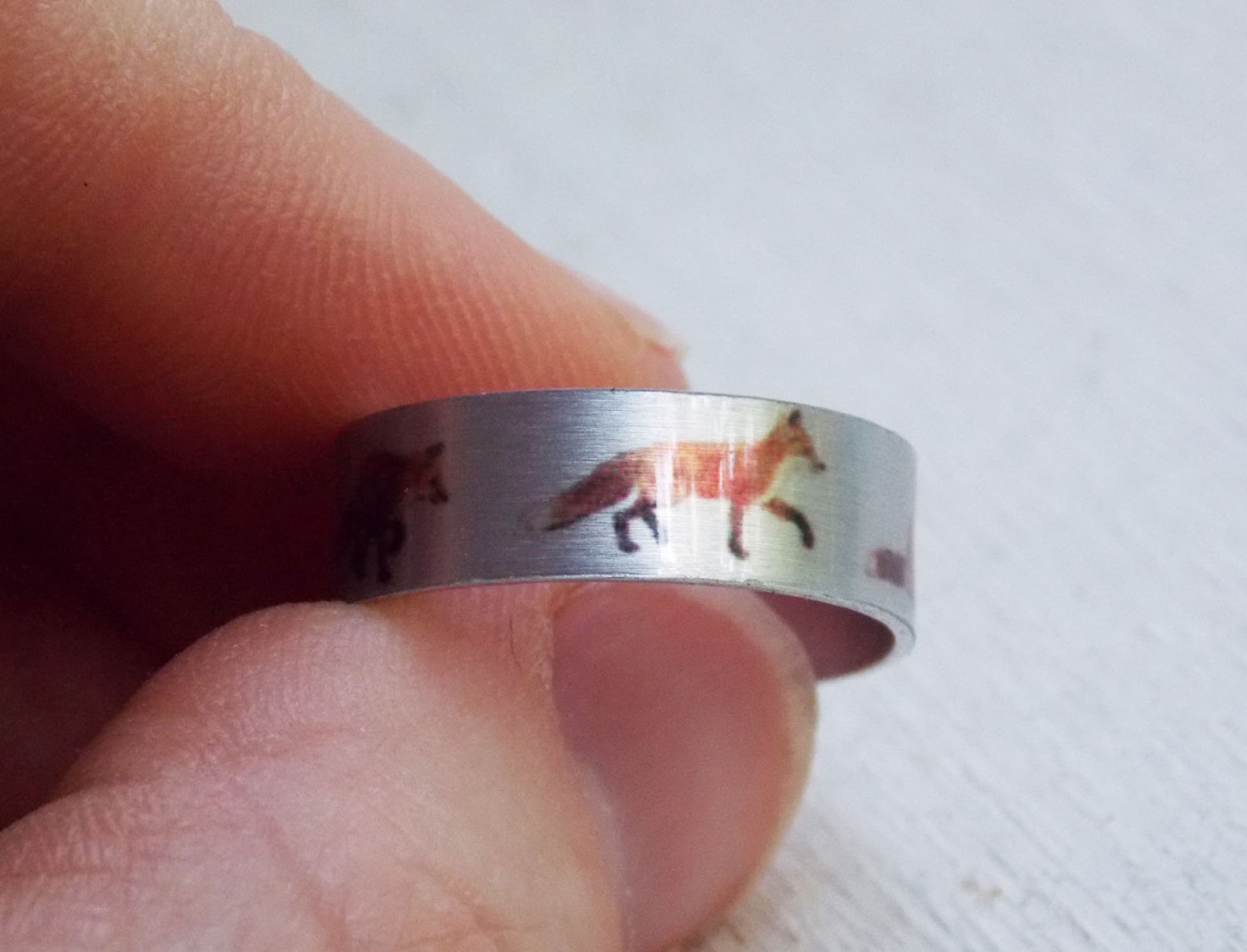 Fox Ring Red Fox Silver Fox Wildlife Jewelry Adjustable - Etsy