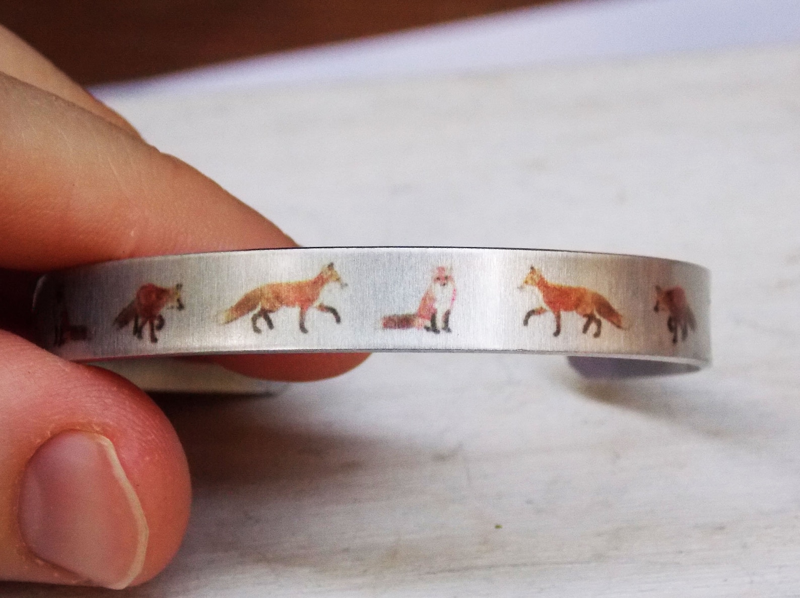 Fox Bracelet Fox Cuff Red Fox Silver Fox Wildlife Jewelry - Etsy