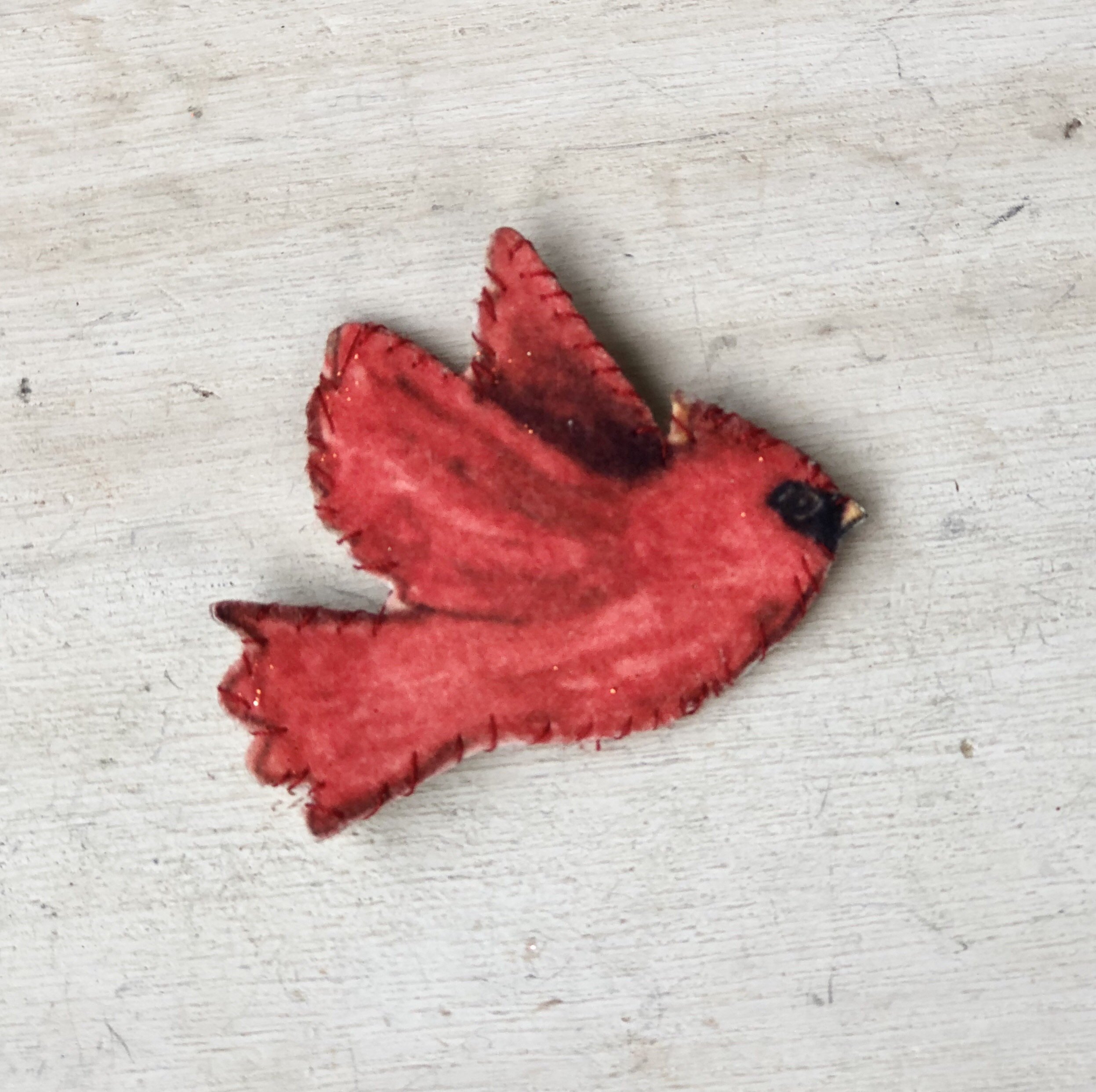 Cardinal Snap Clip Cardinal Hair Clip Barrette Bird | Etsy