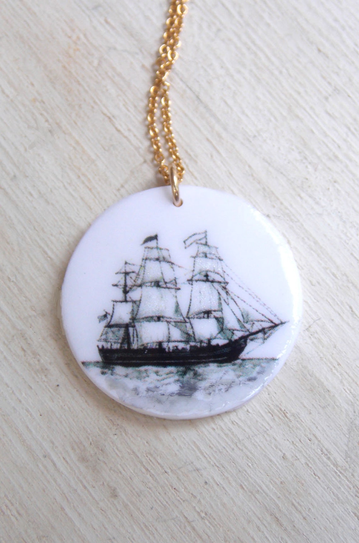 Ship Necklace Sailing Ship Necklace Ship Necklace Silver - Etsy
