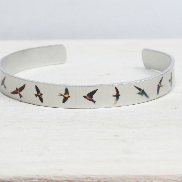 Swallow Cuff Silver - Etsy UK