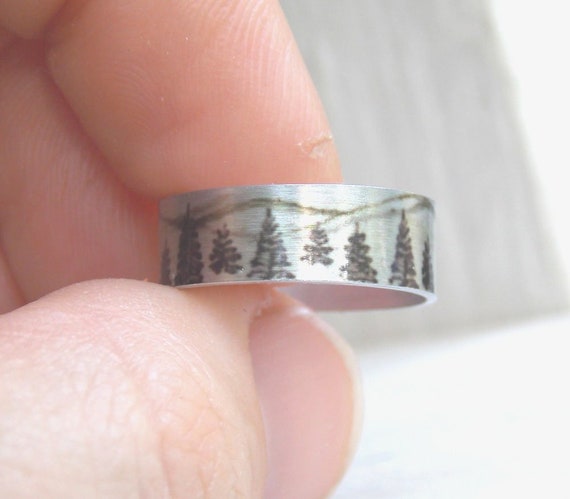 Pine Ring Forest Ring Mountain Ring Tree Ring Pine Tree | Etsy