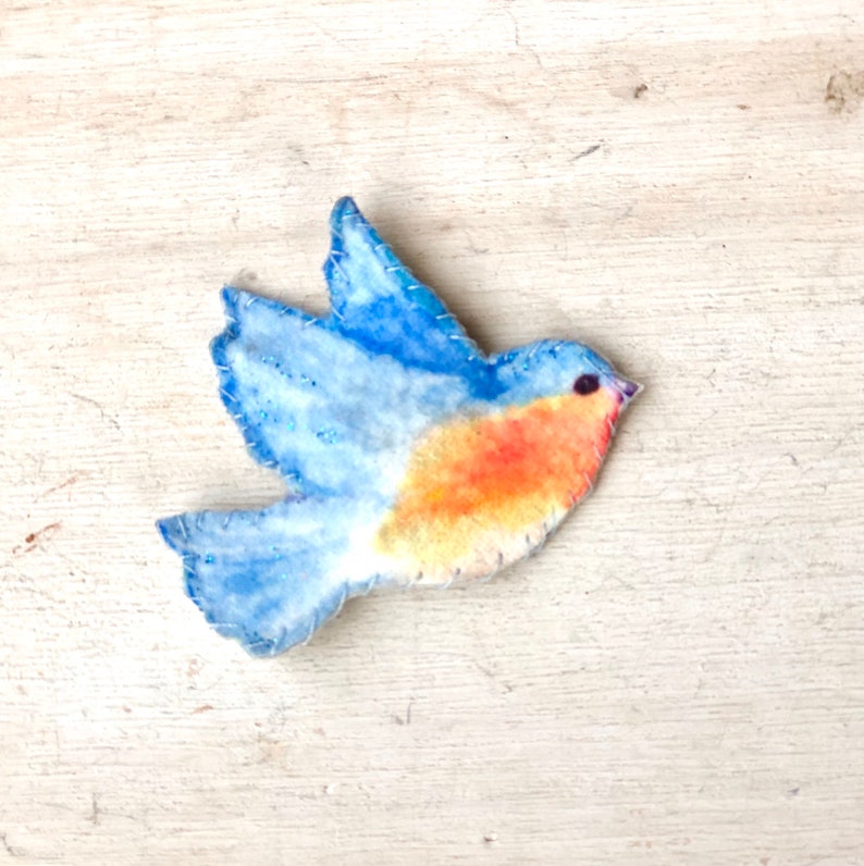 Bluebird Snap Clip Barrette, Bird Hair Clip, for Girls, Toddlers ...