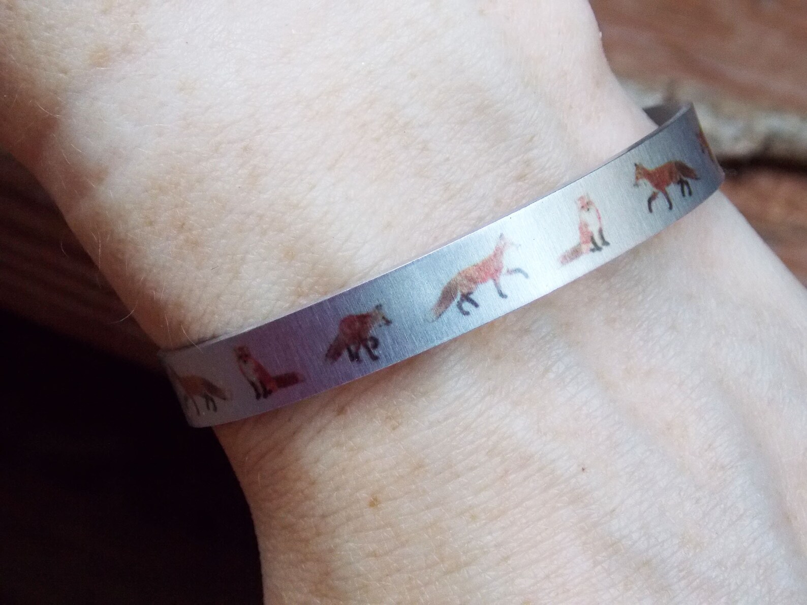 Fox Bracelet, Fox Cuff, Red Fox, Silver Fox, Wildlife Jewelry, Foxes ...