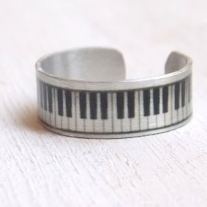 Piano Ring, Keyboard Ring, Silver Piano Ring, Music Ring, Piano Keys ...