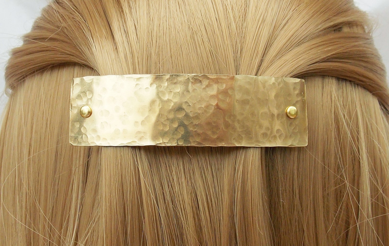 Hammered Barrette French Barrette Hammered Copper Barrette - Etsy