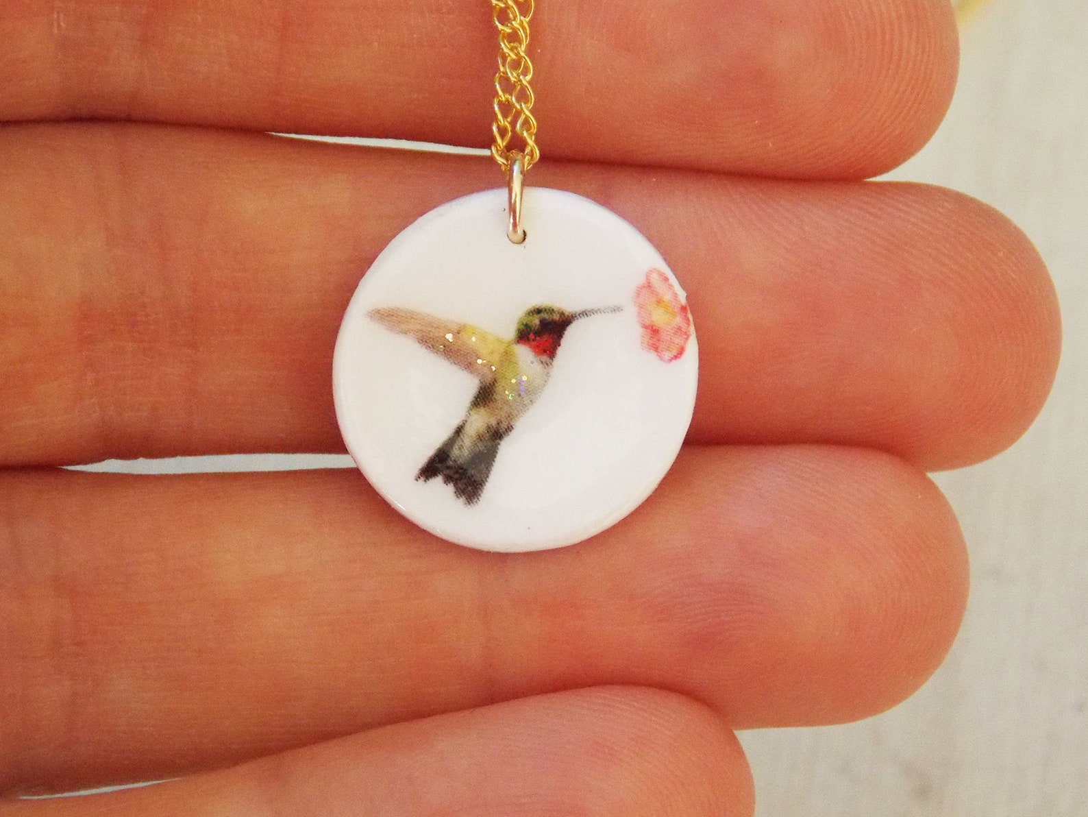 Hummingbird Necklace, Hummingbird Pendant, Hummingbird Gift ...