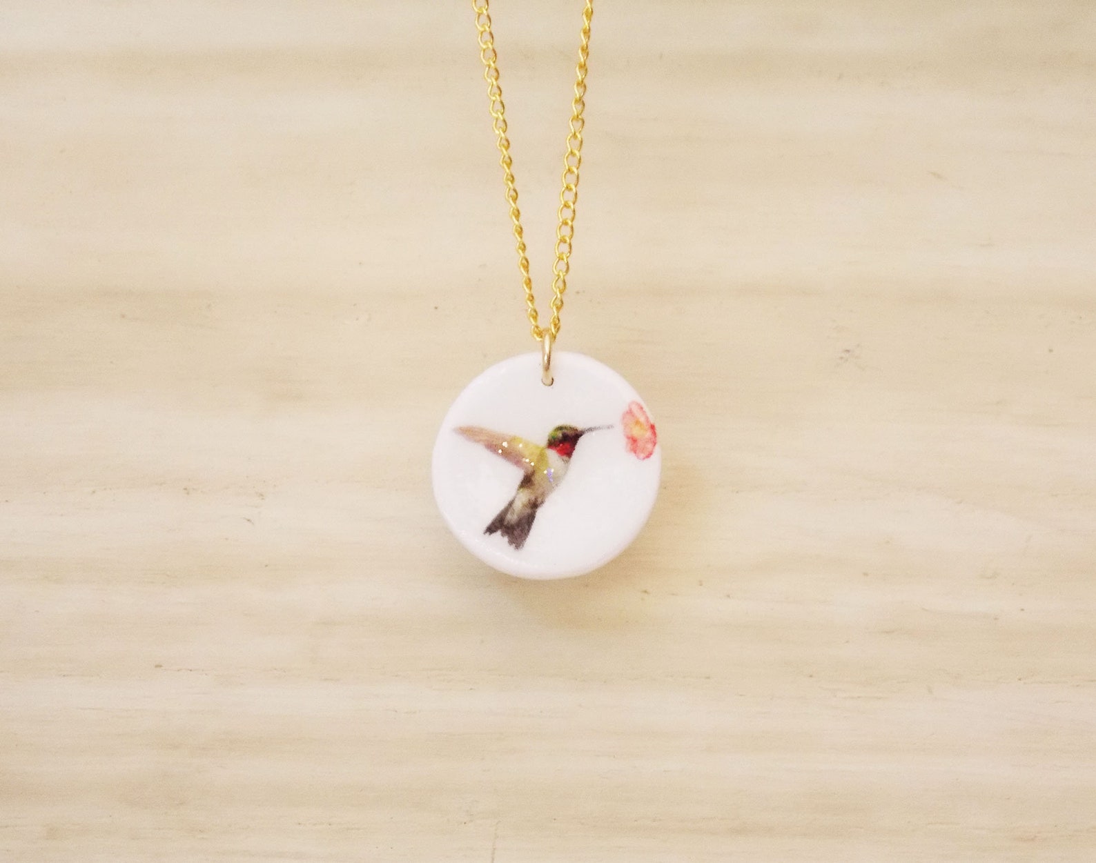 Hummingbird Necklace, Hummingbird Pendant, Hummingbird Gift ...