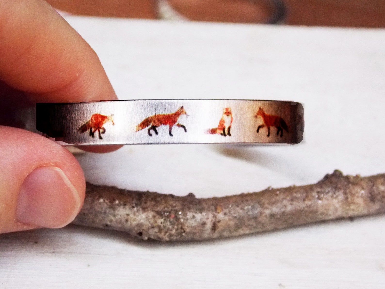 Fox Bracelet Fox Cuff Red Fox Silver Fox Wildlife Jewelry - Etsy