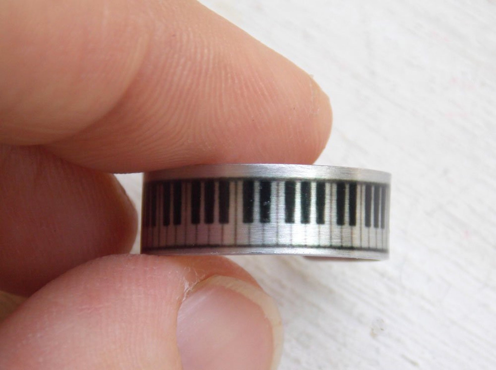 Piano Ring Keyboard Ring Silver Piano Ring Music Ring - Etsy