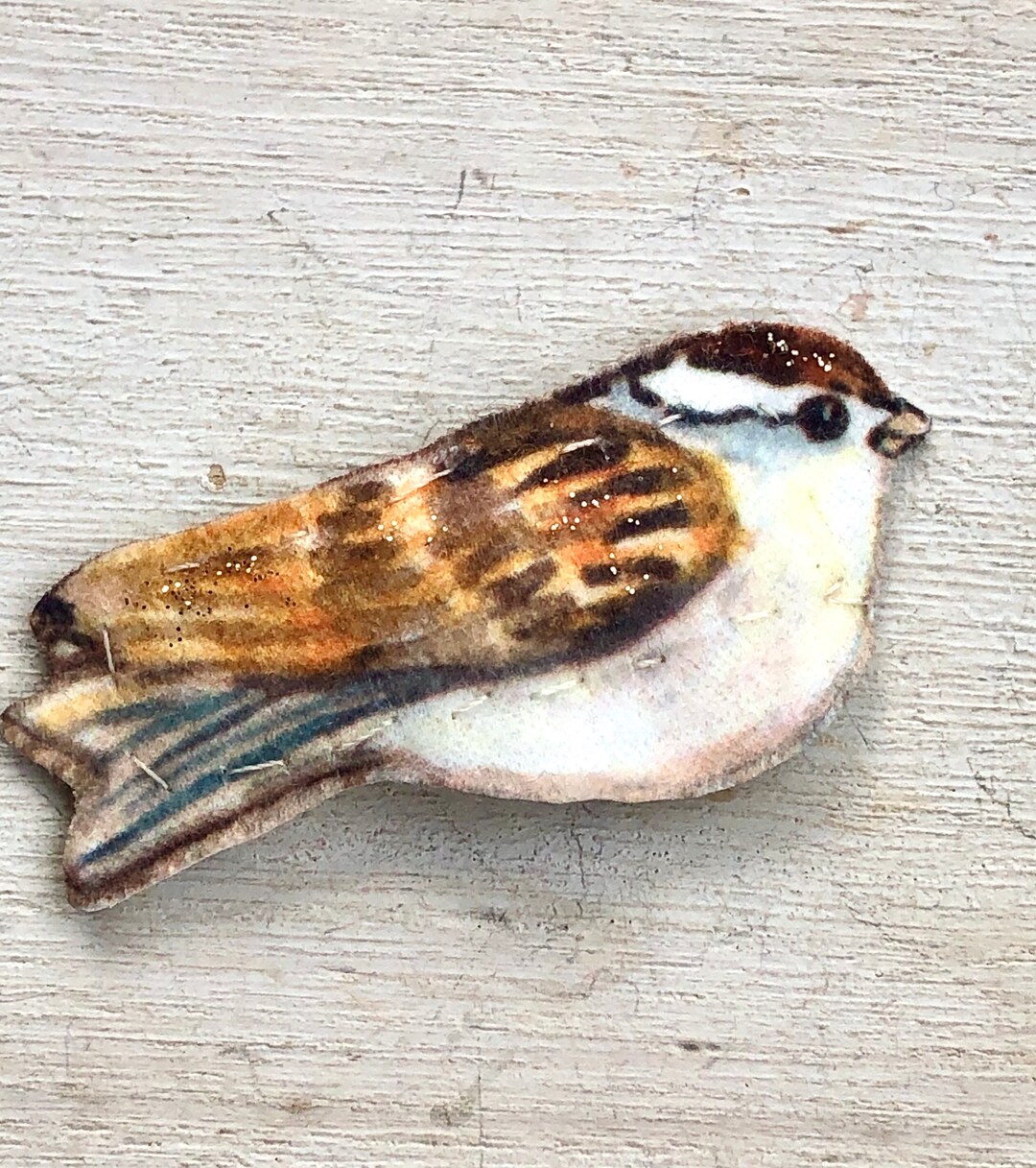 Sparrow Snap Clip Barrette Bird Hair Clip Brown Bird Snap - Etsy Singapore
