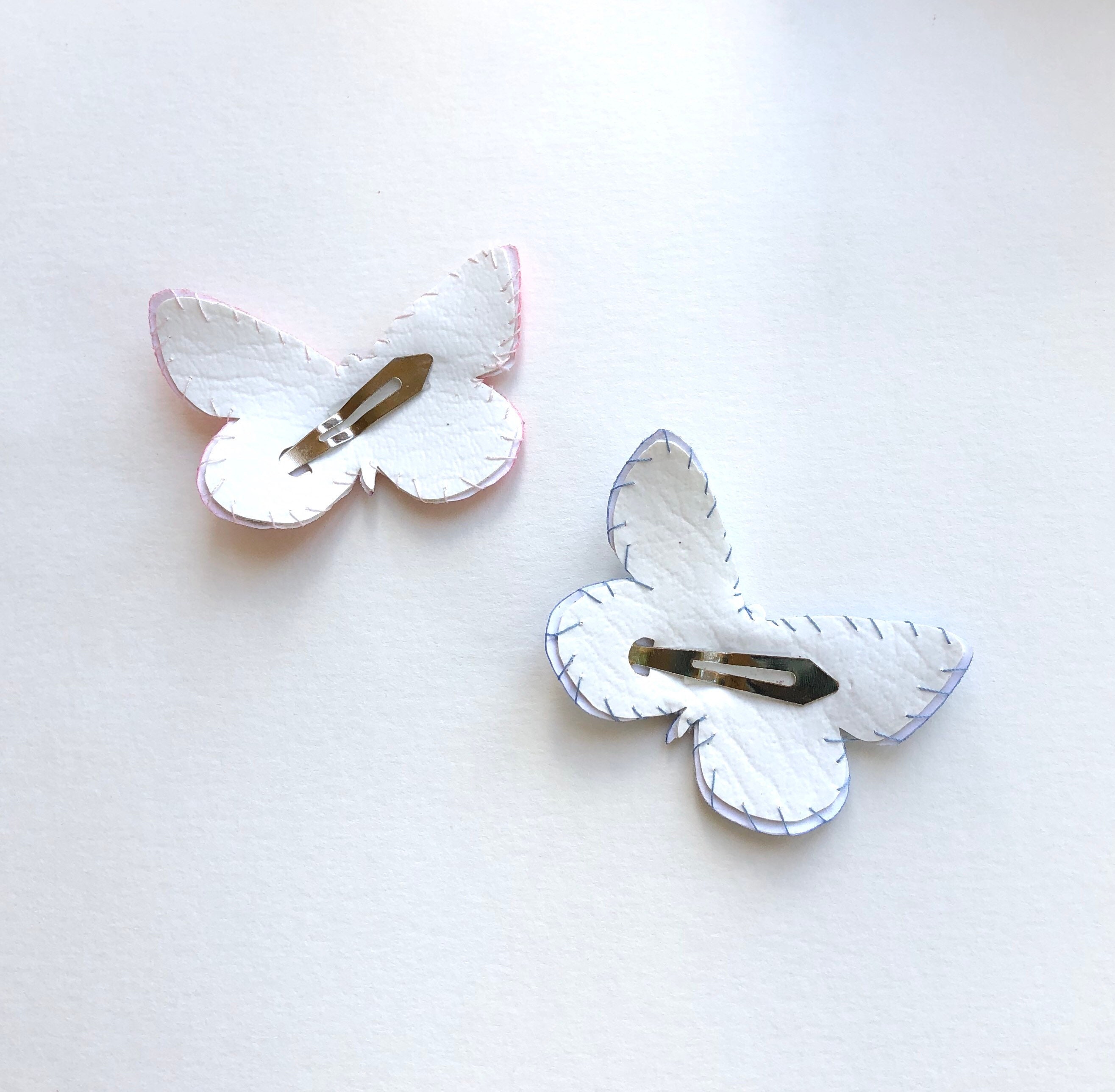 Pink Butterfly Hair Clip, Snap Clip, Butterfly Barrette, for Toddlers ...