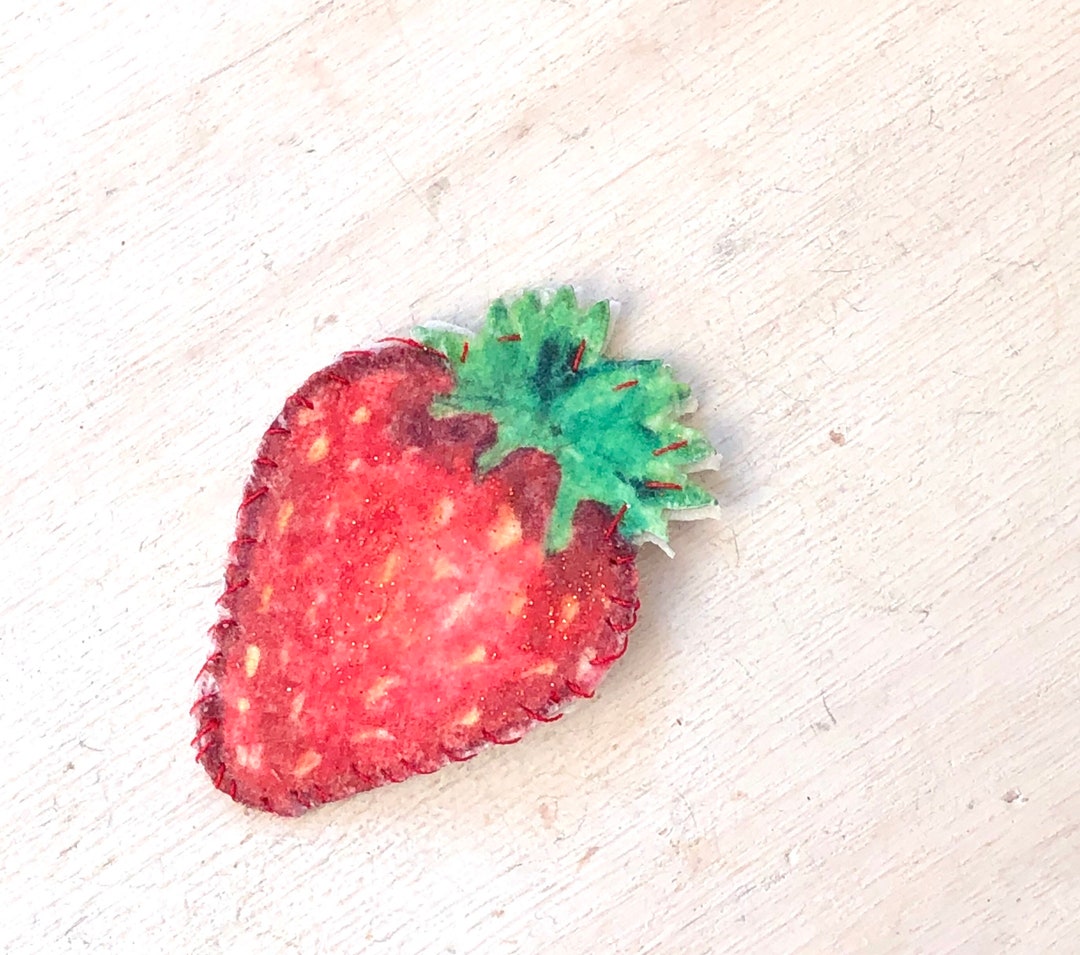Strawberry Snap Clip Barrette, Strawberry Hair Clip, for Girls ...