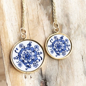 Delft Necklace, Delft Floral, Delftware, Delft Blue, Blue and White ...
