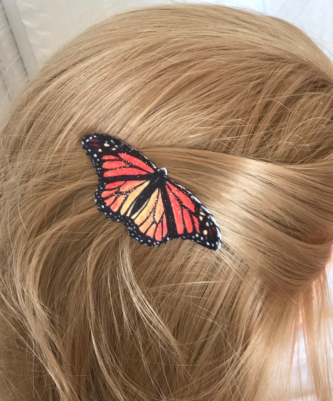 Monarch Butterfly Snap Clip Hair Clip Butterfly Barrette - Etsy