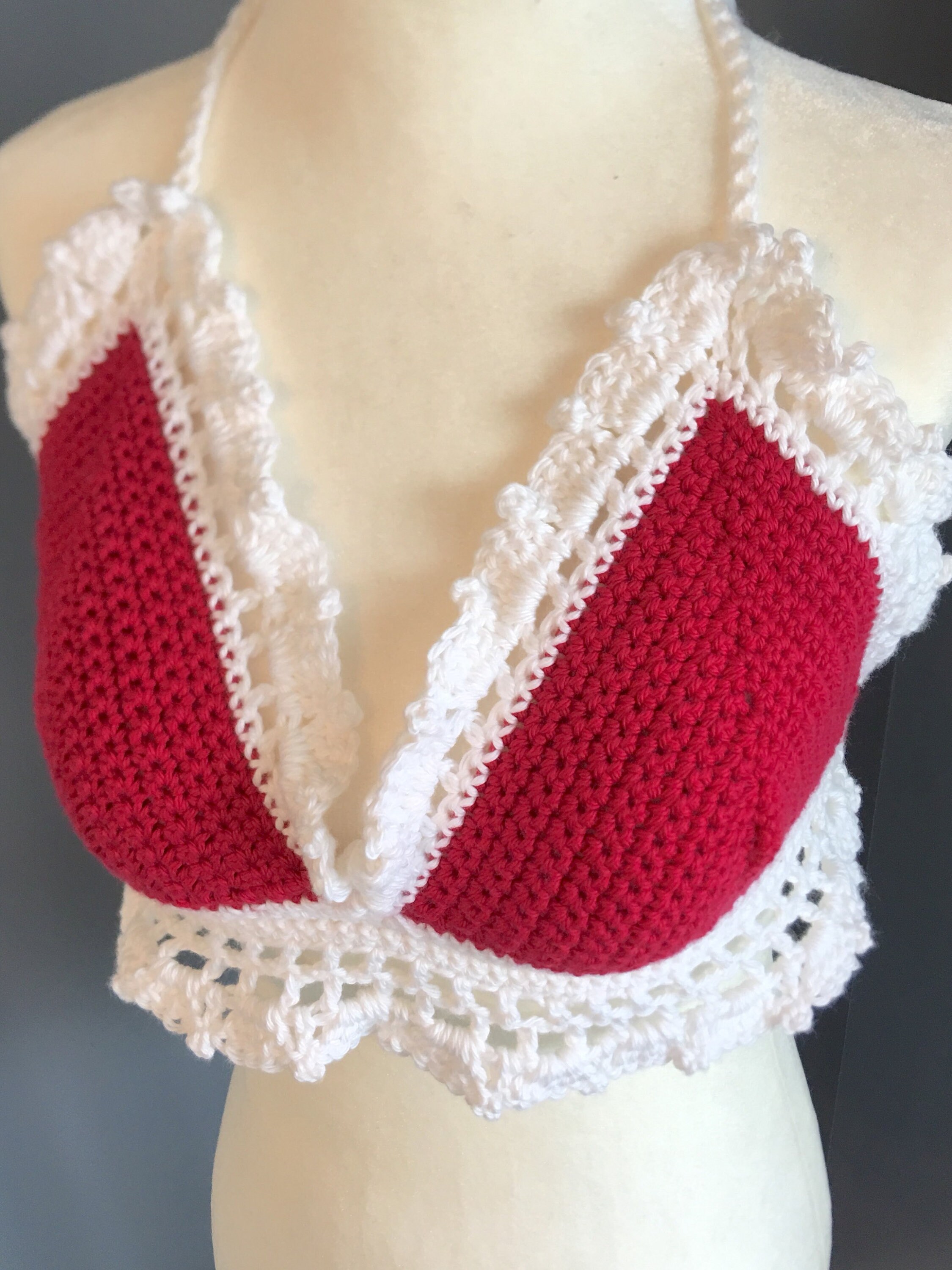 Crochet Bralette Boho Crop Top Festival Bra Crochet Summer Etsy