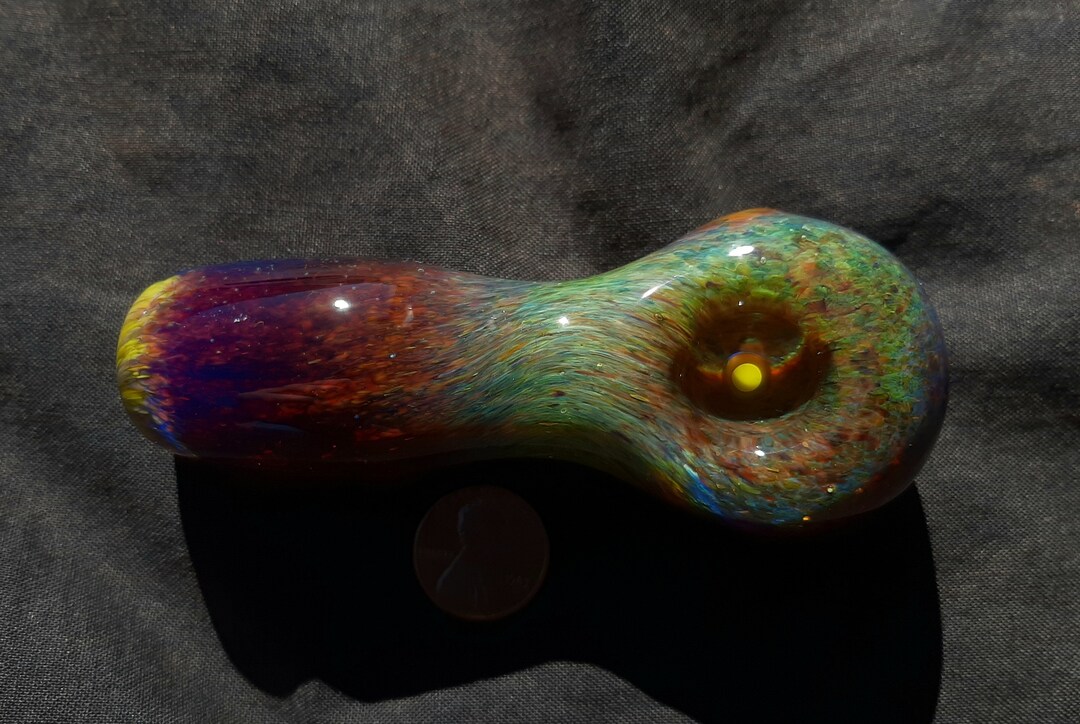 Inside Out Frit, Borosilicate Glass Pipe - Etsy