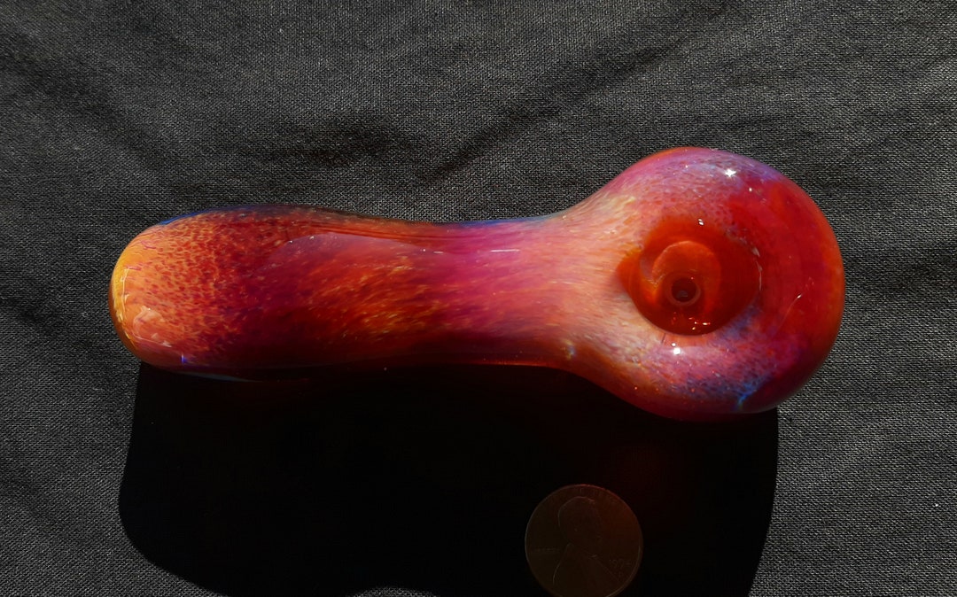 Inside Out Frit Borosilicate Glass Pipe - Etsy