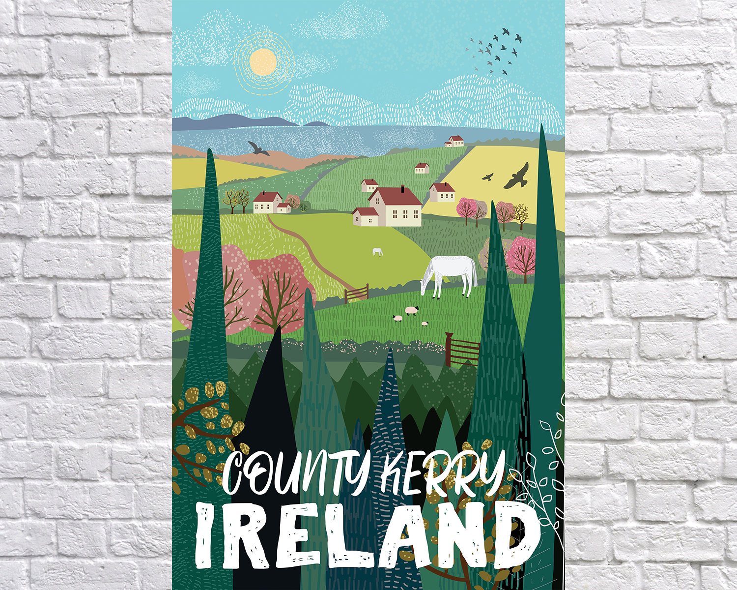 Fun Illustrated Travel Posters Poster Set Art Downloads - Etsy UK