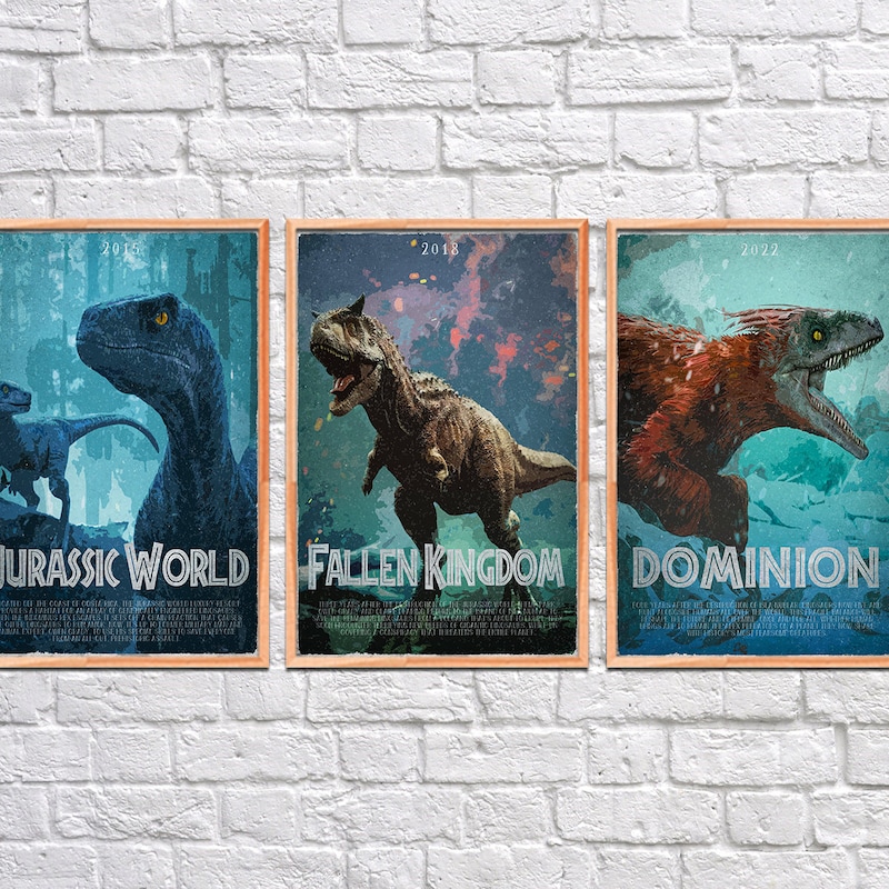 Jurassic World Poster - Etsy