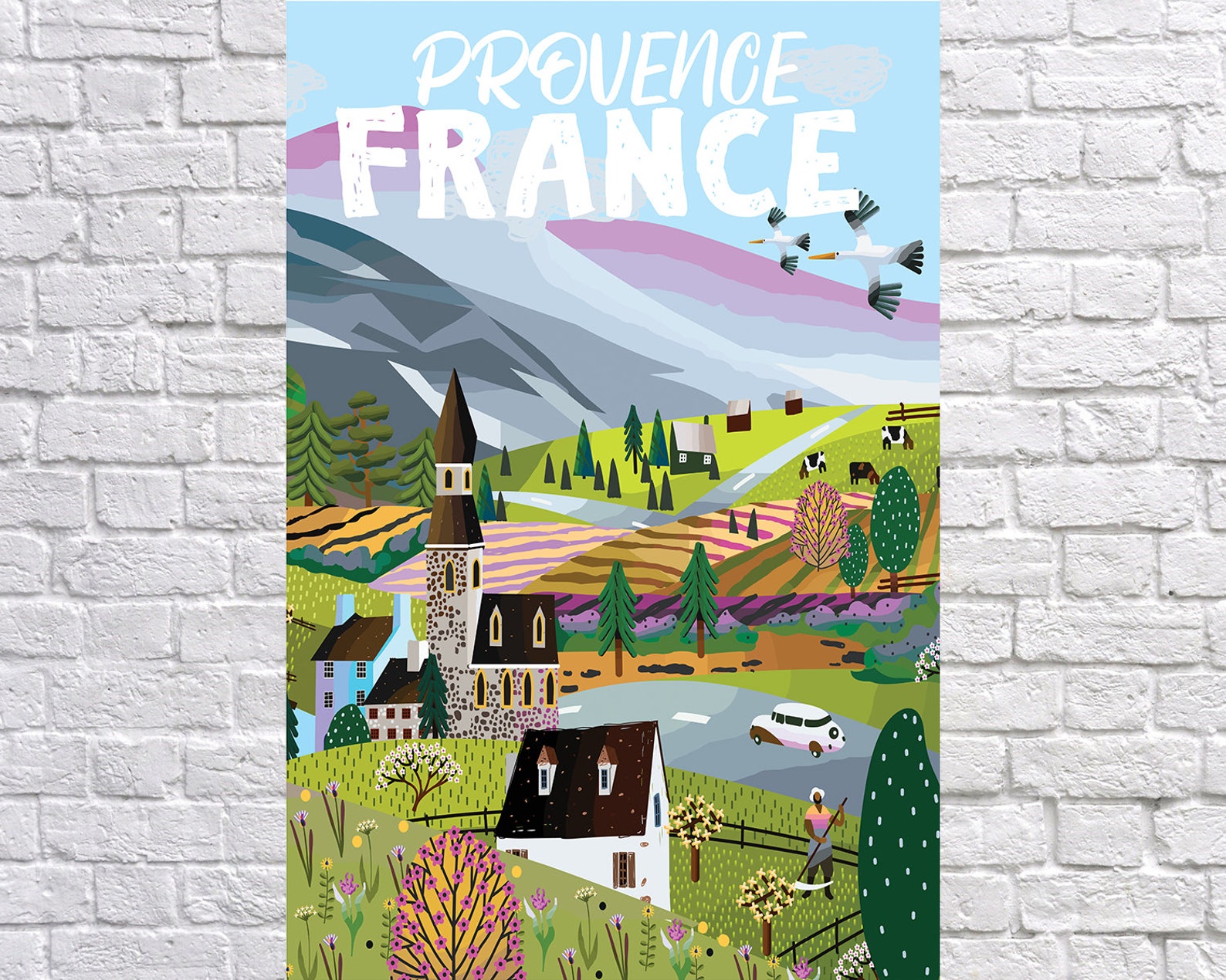 Fun Illustrated Travel Posters Poster Set Art Downloads - Etsy