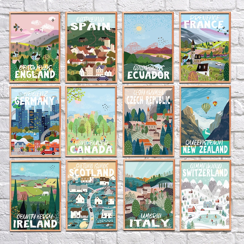 Travel Art - Etsy