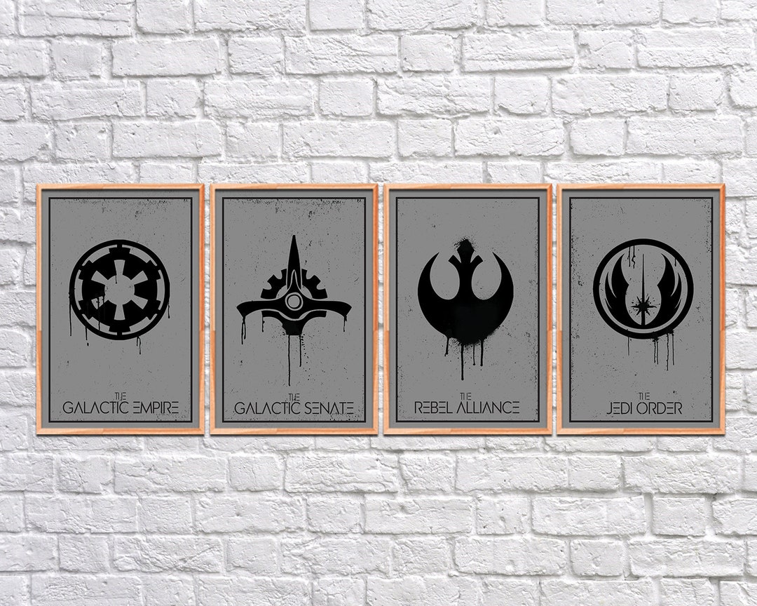 Star Wars Emblems, Star Wars Posters, Printable Poster Set, the ...