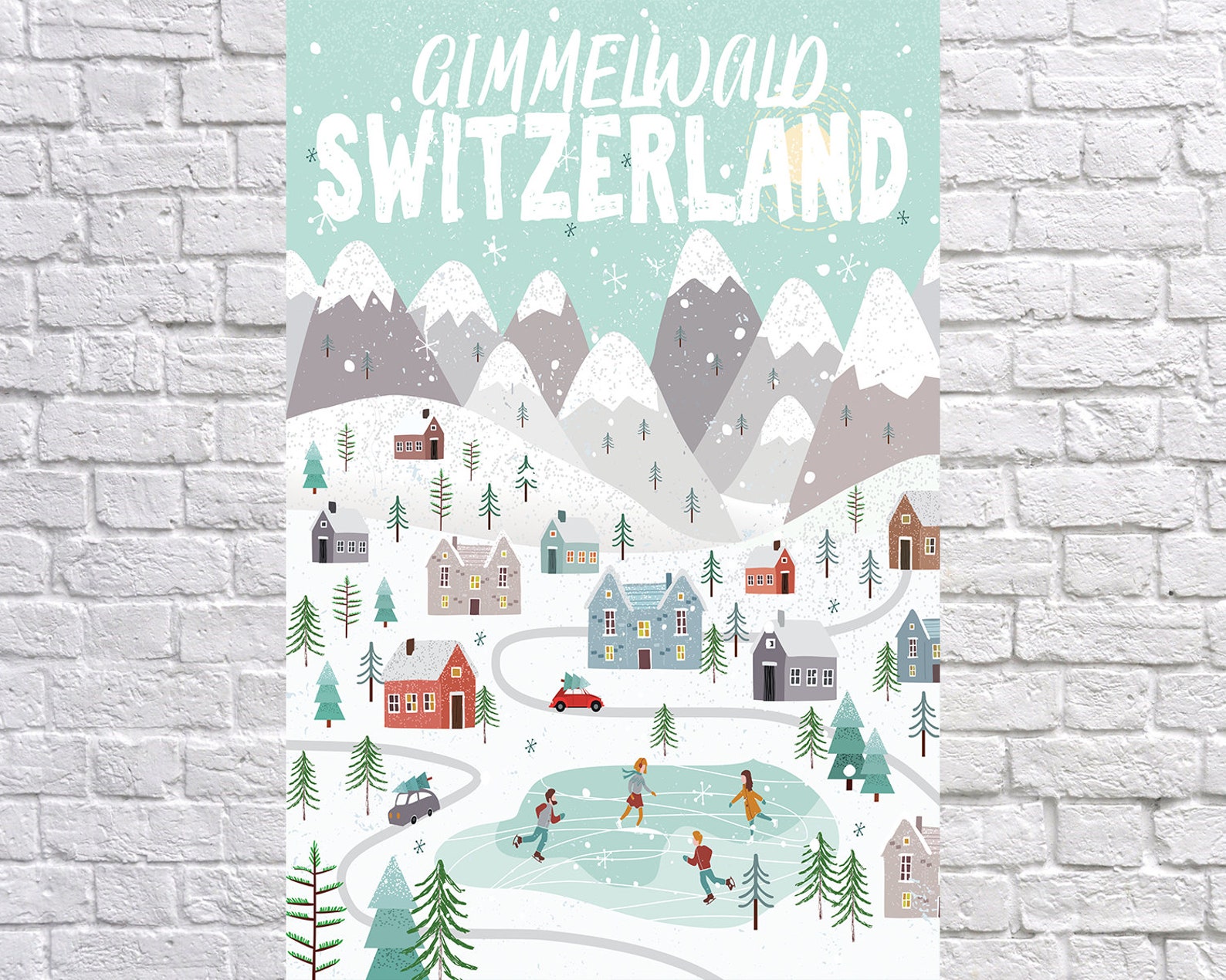 Fun Illustrated Travel Posters Poster Set Art Downloads - Etsy