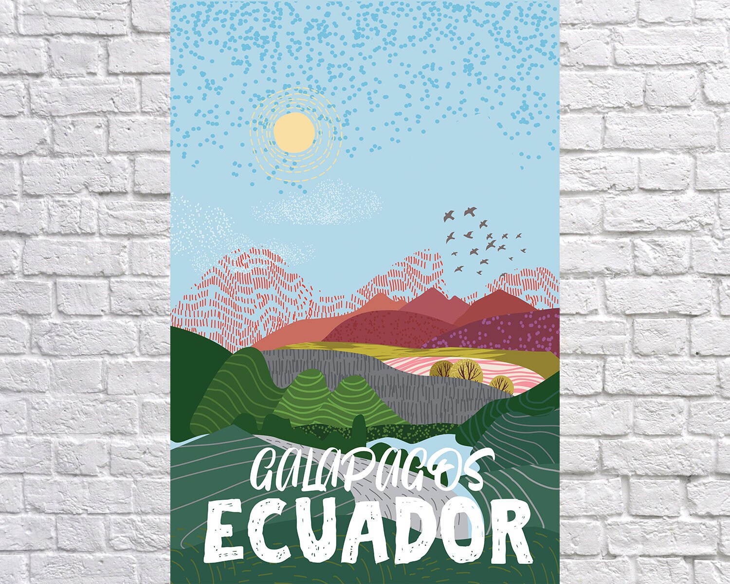 Fun Illustrated Travel Posters Poster Set Art Downloads - Etsy UK