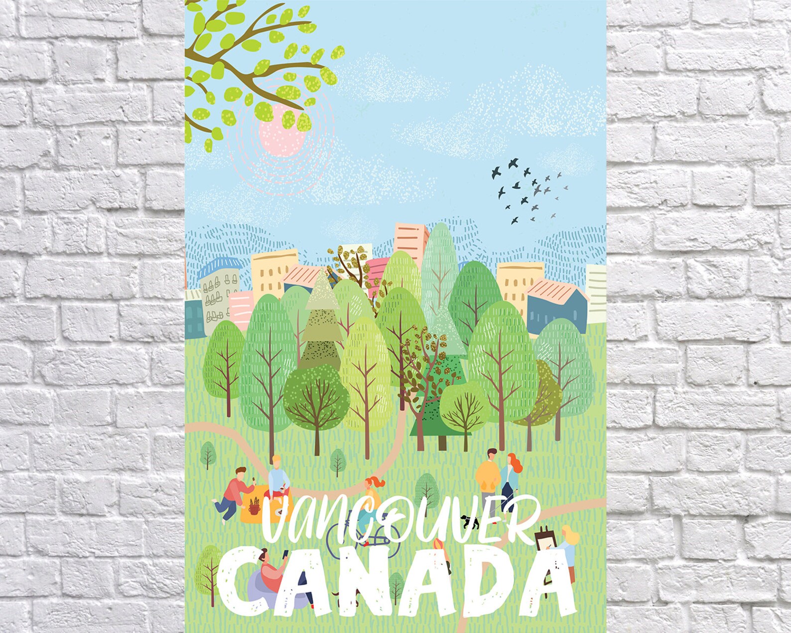 Fun Illustrated Travel Posters Poster Set Art Downloads - Etsy UK