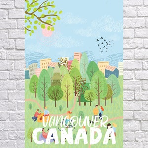 Fun Illustrated Travel Posters, Poster Set, Art Downloads, Digital ...