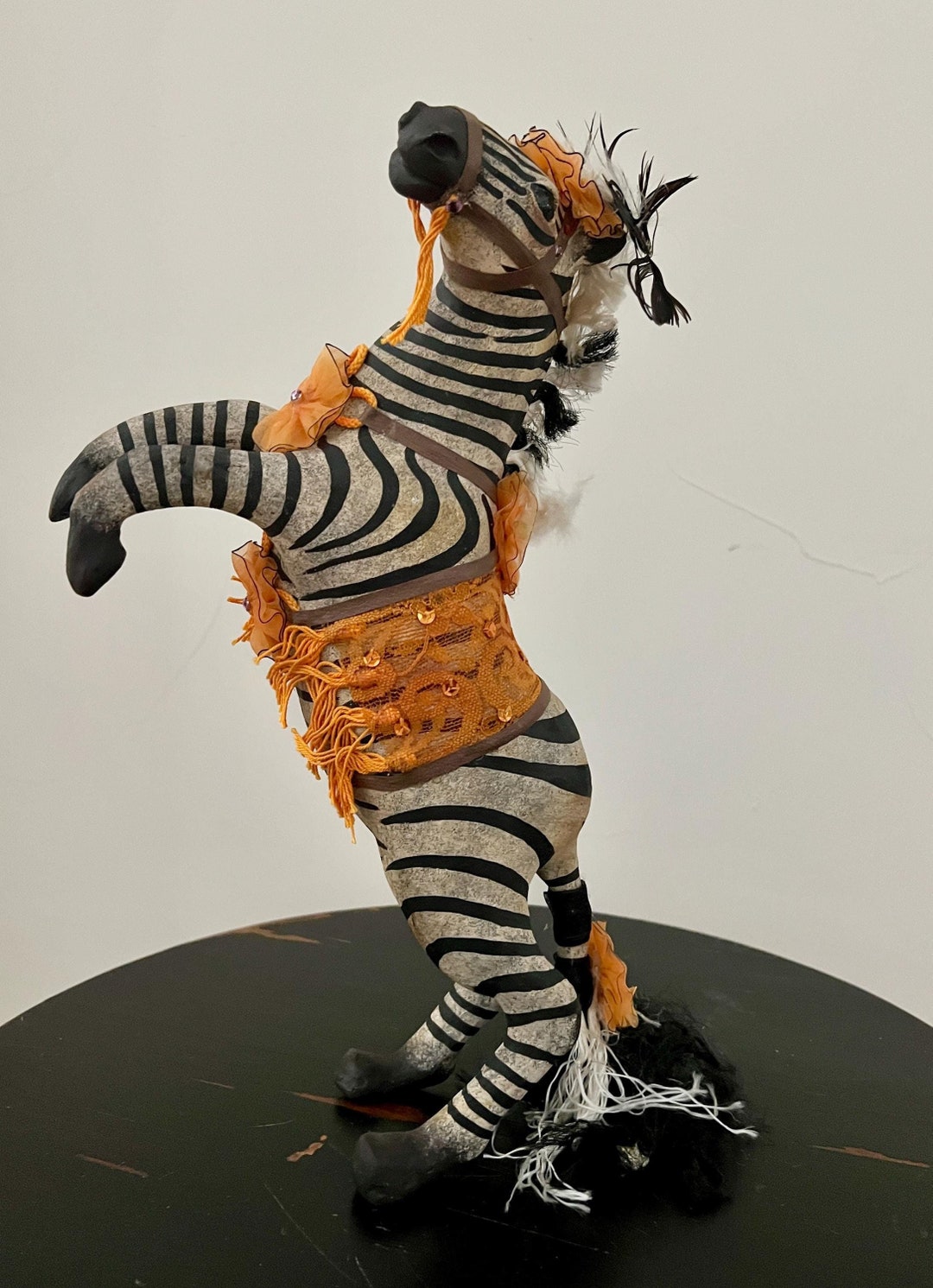 Bethany Lowe Halloween Standing Circus Zebra Figurine Vintage-inspired ...