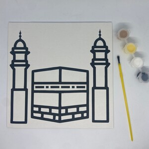 Hajj Canvas Paint Kit for Kids, Islamic Craft for Kids, Kabah Canvas - Etsy