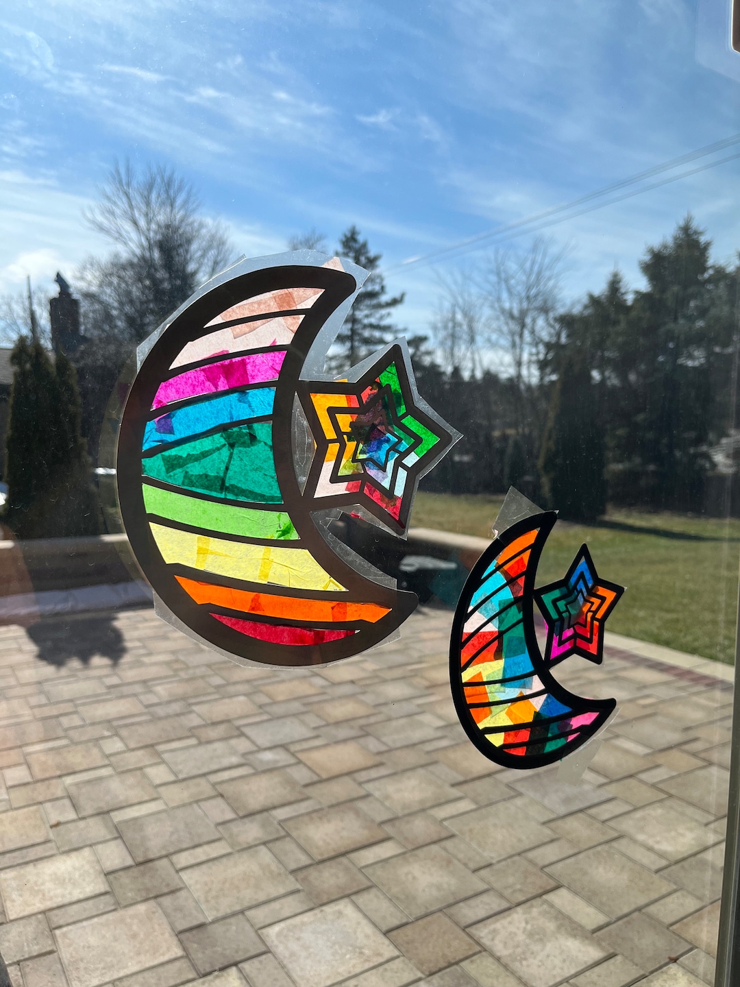 Ramadan Moon and Star Sun Catcher, Ramadan Kids Craft, Paper Sun ...