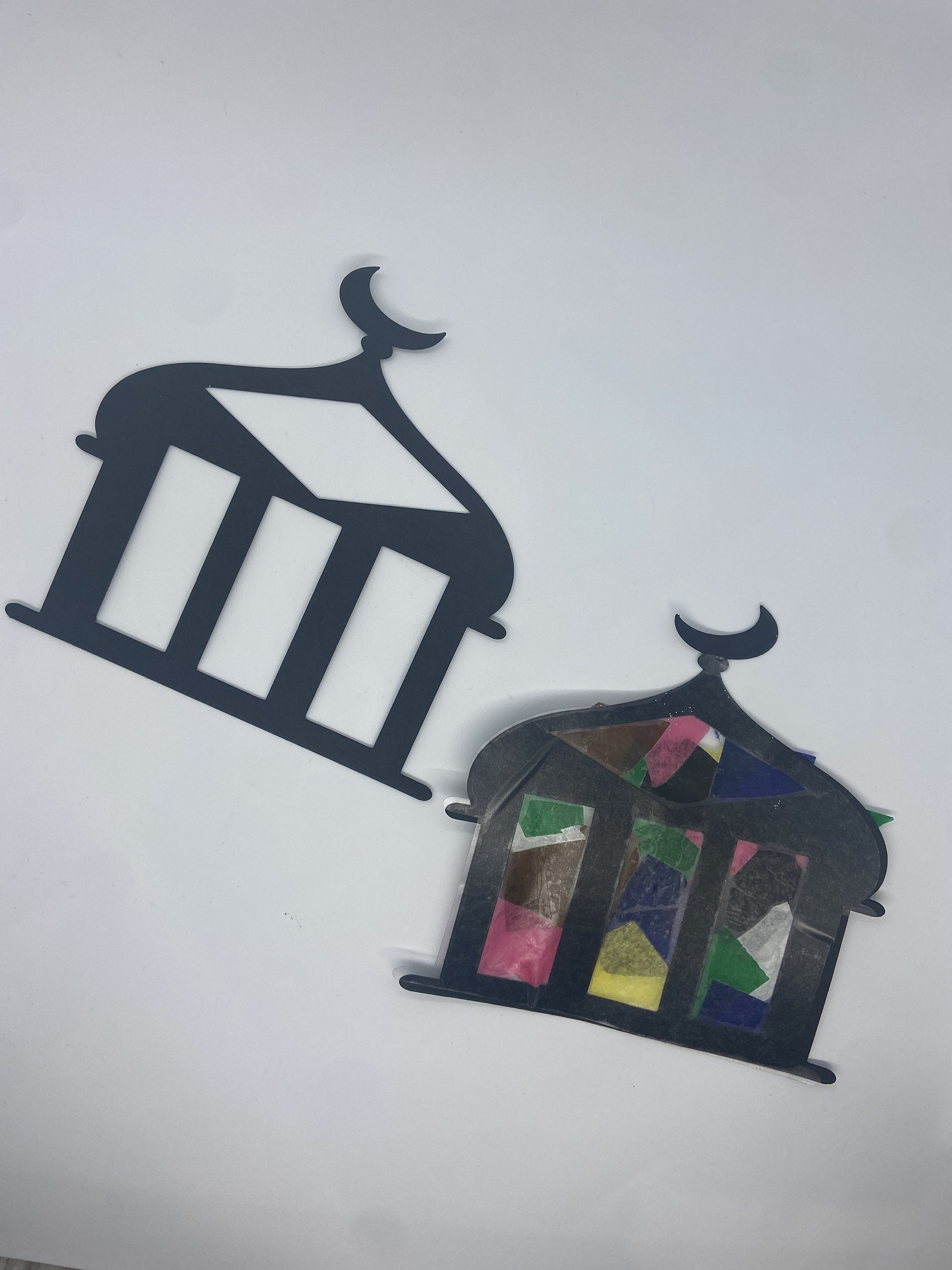 Mosque Sun-catcher, Islamic Craft, Islamic DIY, Kids Craft, Eid Craft ...